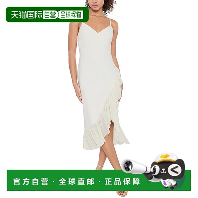 自营 LIKELY Hollina Midi Dress - white 美国奥莱直发服饰