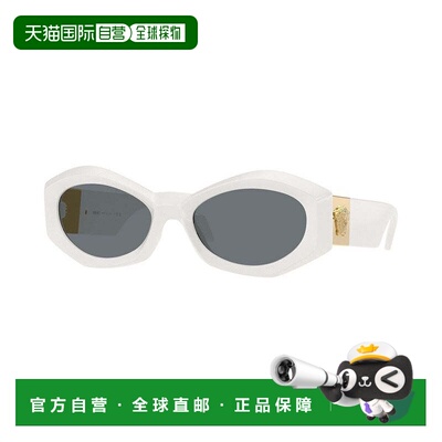 自营Versace Sunglasses Geometric Full Rim, White Frame And D