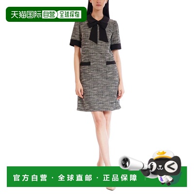 自营Julia Jordan羊毛混纺迷你连衣裙-黑色 美国奥莱直发