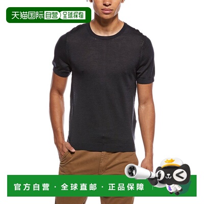 自营rag & bone Aulton羊毛混纺针织t恤衫-灰色 美国奥莱直发