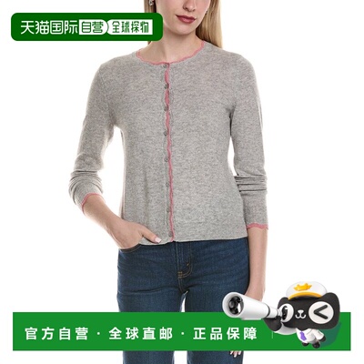 自营sofiacashmere Tipped Scalloped Wool & Cashmere-Blend Car