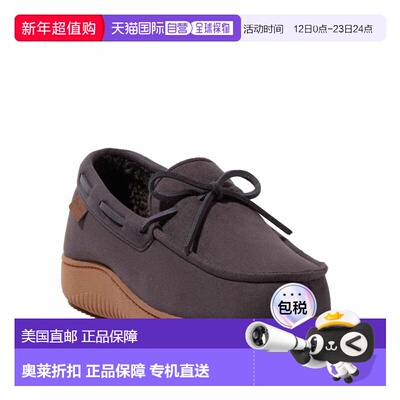 自营Dearfoams Men's Pierce Microsuede Moccasin House Shoe Sl