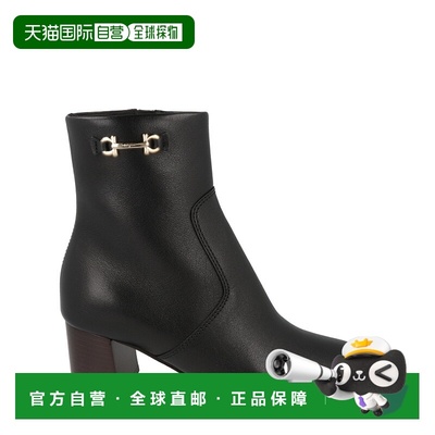 自营salvatore ferragamoOtello Leather Booties - black 美国奥