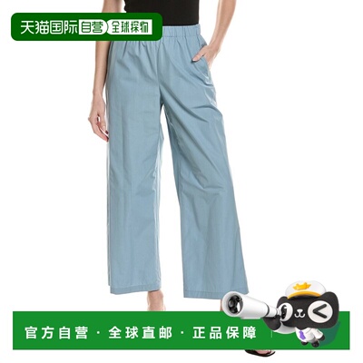 自营Lafayette 148 New York Riverside Pant - blue 美国奥莱直