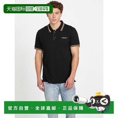 guessEco Bulls Polo 衫 - 黑色 【美国奥莱】直发短袖