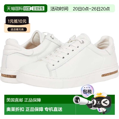 自营Women's Birkenstock Bend Sneakers White Leather Lifestyl