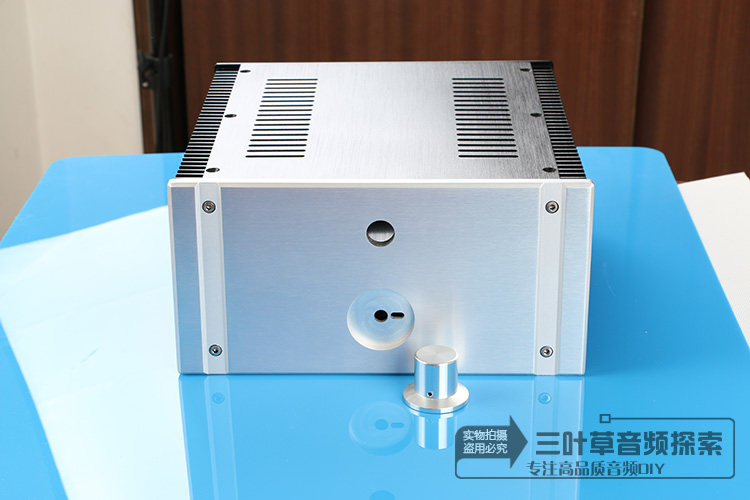 全铝拉丝精致小甲类功放机箱两侧散热片纯铝HIFI DIY外壳_虎窝淘