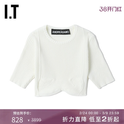 ITANDREAADAMO中袖罗纹上衣