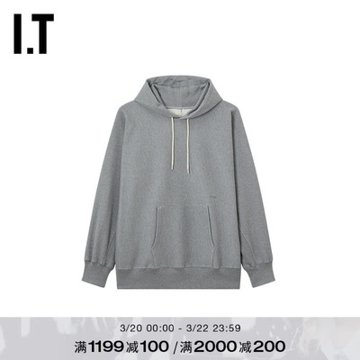 ITnanamica纯色连帽卫衣