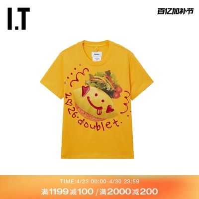 ITdoublet合身短袖T恤