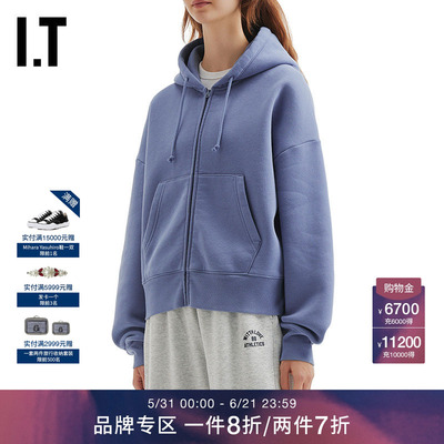 ITWITTHLOVE连帽拉链卫衣