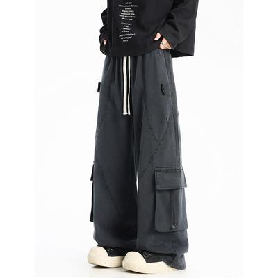 ZSEE工装裤男女秋冬新款美式潮牌覆古宽松直筒垂感休闲伞兵长裤