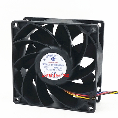 永林COOLINGFAN DFB923824H 24V 1.00A 9038 4线 变频器 散热风扇
