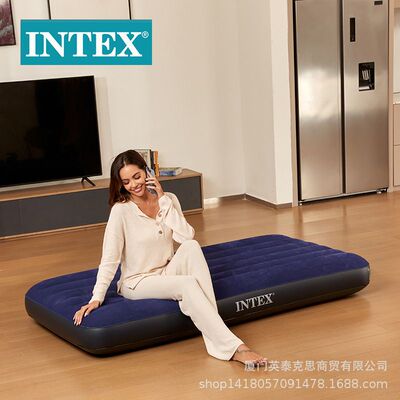Intex美国条纹植绒充气床
