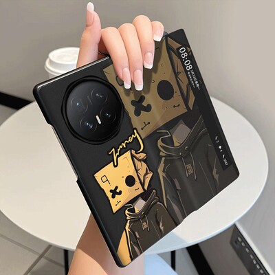 纸箱人适用荣耀MagicV6手机壳翻盖皮套MagicV5全包中轴铰链MagicV3折叠屏MagicVs3磁吸防摔MagicV2保护套