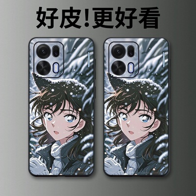 猫耳少女适用OPPOK15Pro手机壳皮革纹K15Pro+个性潮牌K13Yurbo全包防摔K13TurboPro高级新款保护套