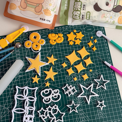 铜钱五星元宝翻糖切模蛋糕装饰