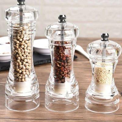 Spice Mill Salt and Pepper grinder Refillable shaker Manual