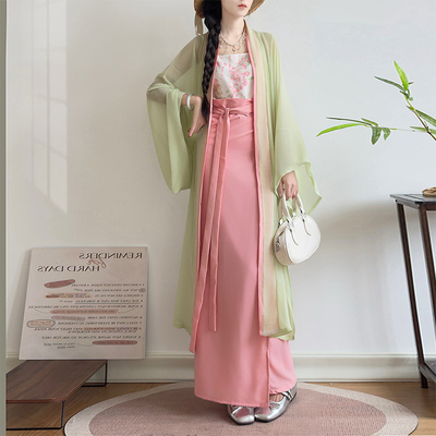 夏至宋制汉服日常通勤旋裙