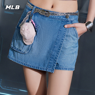 MLB官方 女款韩系百搭潮流复古工装牛仔裙短裙26夏季新款DSB02