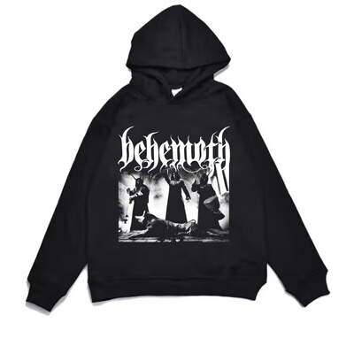 behemoth巨兽连帽宽松卫衣