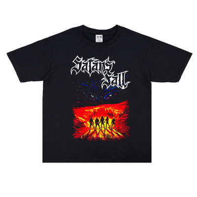 芬兰速度金属摇滚Satan's Fall乐队印花T恤短袖宽松纯棉男女同款