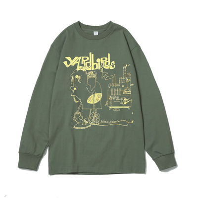 英国摇滚The Yardbirds雏鸟乐队专辑印花长袖T恤宽松纯棉男女同款