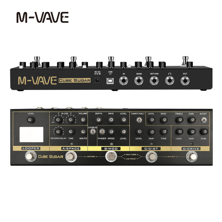 M-VAVE电吉他单块组合效果器CUBE SUGAR红黑卡车综合专业演出音色