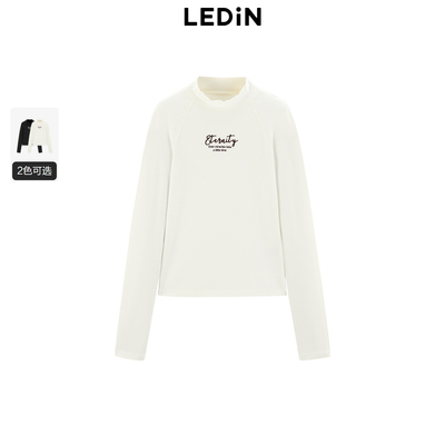 【商场同款】乐町冬季新款插肩分割长袖T恤C2CPE4201