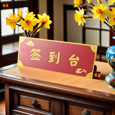 婚宴签到台卡婚礼桌牌嘉宾签到台结婚签到台卡开业台卡生日指示牌