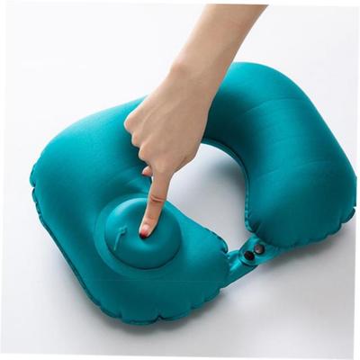 U-Shape Travel Pillow Automatic Air Inflatable Airplane Car