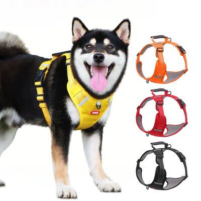 Dog Chest Harness Four Seasons Walking Reflective Handle No-