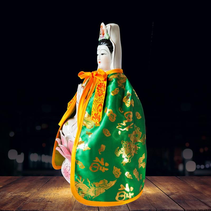新款家用佛像披风斗篷娘娘小款衣袍观音衣龙凤披肩神明财神关公神