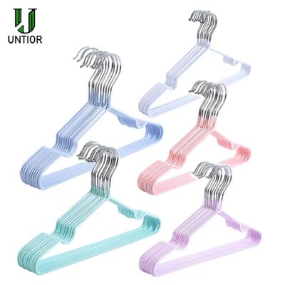 10 Pack Baby Hangers Non-slip Rubber Coating Kids Clothes Ha