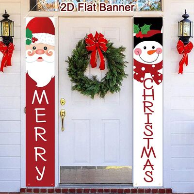 Christmas Door Decoration 2026 Merry Christmas Banner Decor