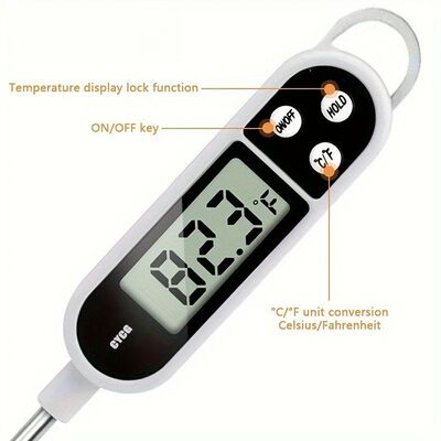 Multi-Purpose Probe Thermometer 1-Pack, Wide Temp Range (-50