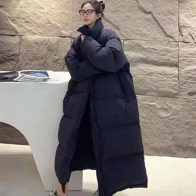 2024 Winter New Down Cotton X-long Parkas Women's Thick Warm