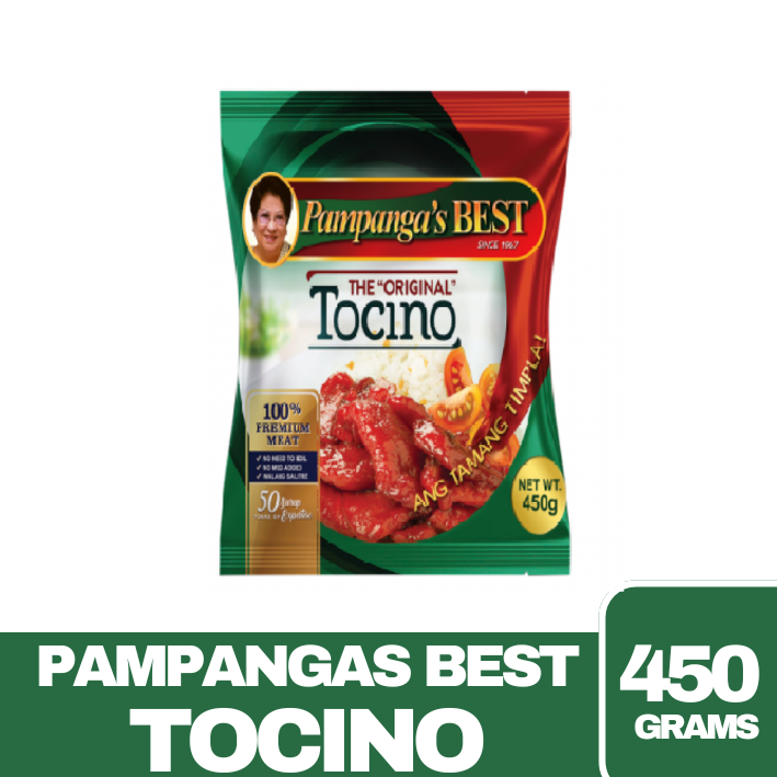 Pampanga's BEST Tocino原味甜腌猪肉早餐速食培根香肠类腌肉450g