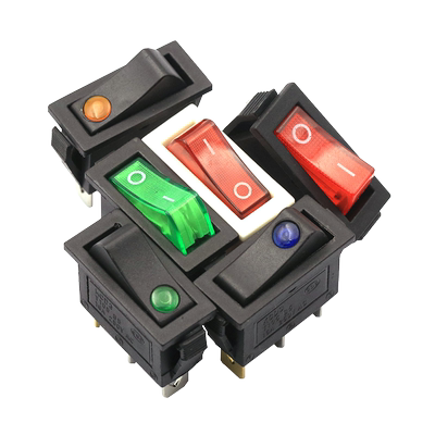 KCD3小船型开关电源按钮按压式