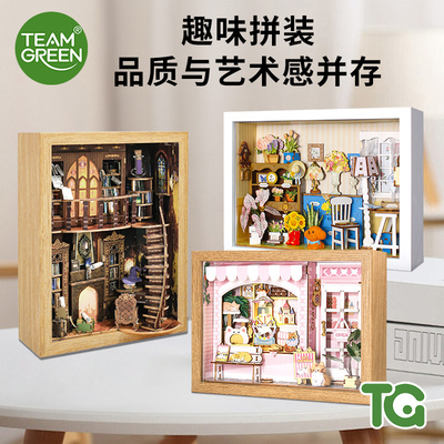 TEAMGREEN木质拼装微缩场景模型