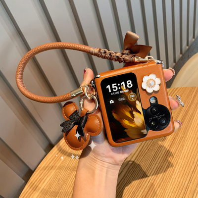 适用OPPON3FLIP手机壳斜跨可背式