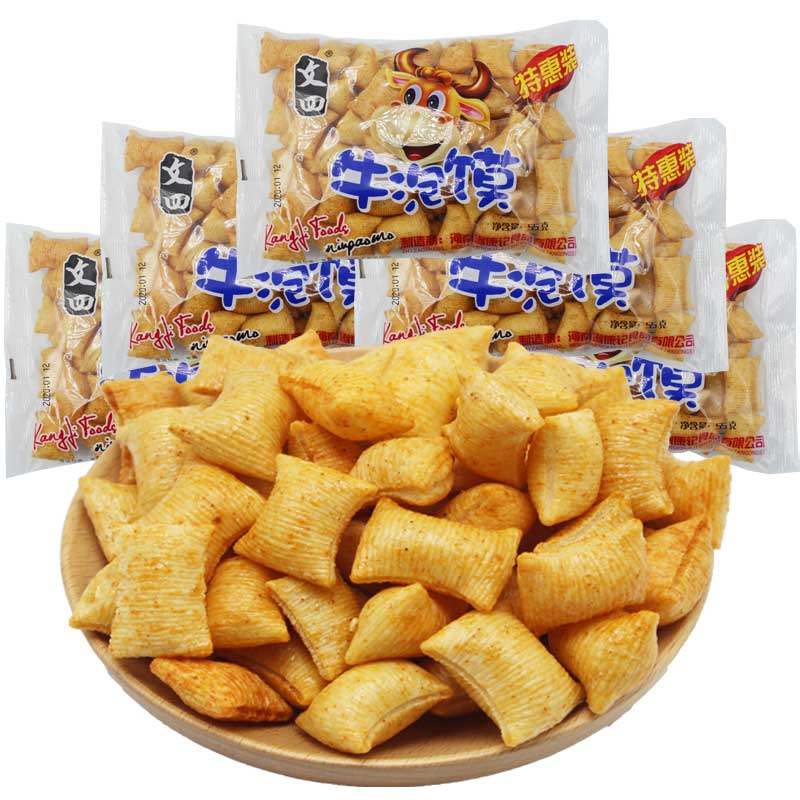 儿时80后怀旧文四牛泡馍空心薯片膨化校园办公小吃休闲零食品