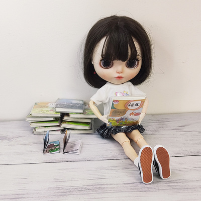 ob24小布娃娃妖精体迷你书籍课本