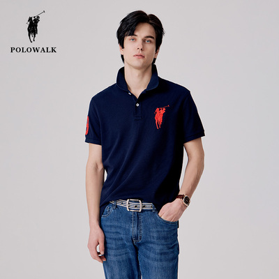 POLOWALK夏季商务休闲短袖POLO衫