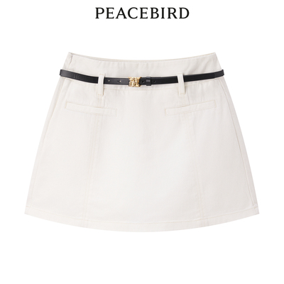 【商场同款】太平鸟女装2024年夏季新款三分牛仔裙裤A1HBE253482