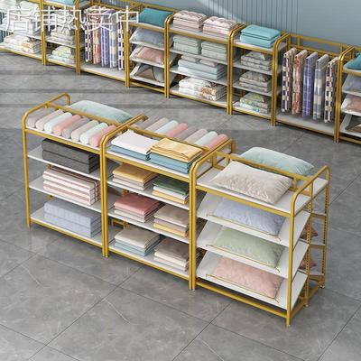 家纺店货架展示架布料床上用品展示柜四件套被子枕芯可调节置物架