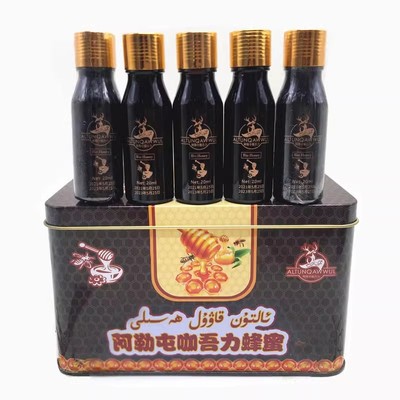 全国包邮阿勒屯咖吴礼新疆秘制男士营养蜂蜜 男士营养蜂蜜15瓶装