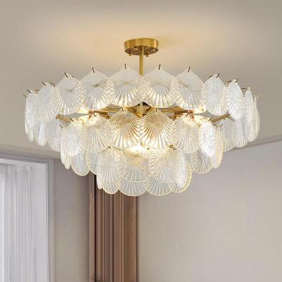 A French light-luxury bedroom chandelier for a modern light