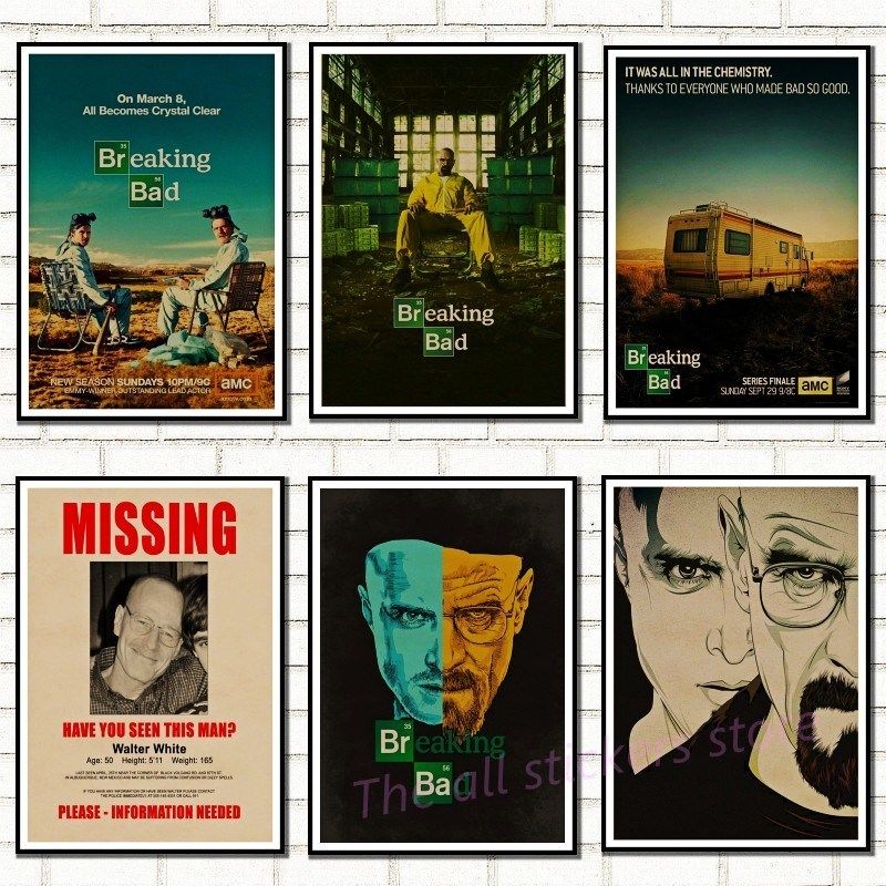 Breaking Bad Posters Movie Posters Vintage Kraft Paper Retr_虎窝淘