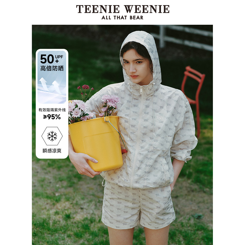 【UPF50+防晒服】TeenieWeenie小熊奥莱老花复古防晒衣时尚外套女